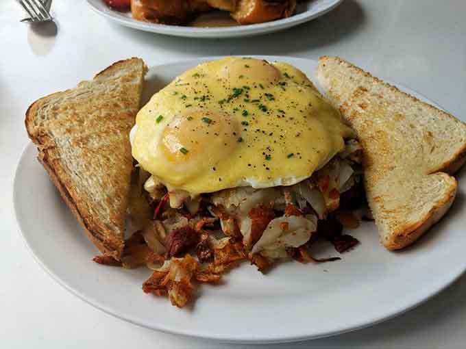 Corned beef hash that'll make you question every breakfast decision you've made up until this very moment.