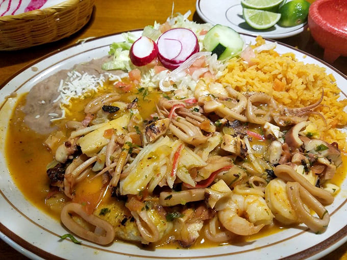 When your seafood platter arrives looking like this, you know you've made all the right decisions in life up to this point.