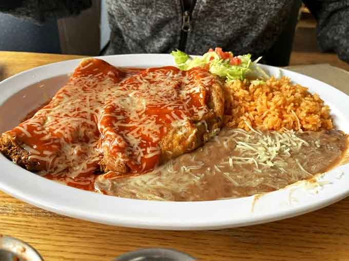 These golden-brown Chile Rellenos showcase the perfect crispy exterior that gives way to melted cheese and tender roasted poblano peppers underneath.