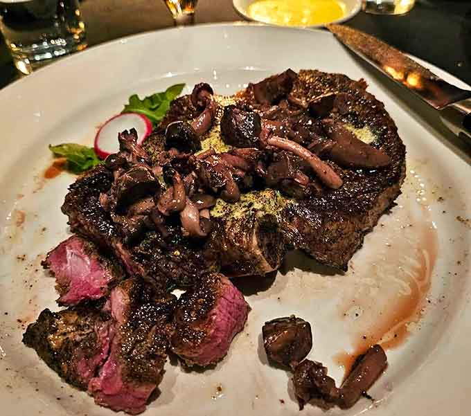 Perfectly seared with a caramelized crust giving way to a juicy interior &ndash; this is steak as art form, not just dinner.