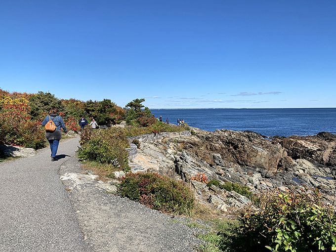 Nature's perfect balancing act &ndash; dramatic rocky coastline on one side, the endless Atlantic horizon on the other, with just enough path for wandering dreamers.