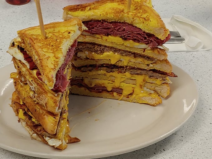 The legendary Master Black Belt sandwich&mdash;a towering achievement that makes you wonder if you should train before attempting to finish it.