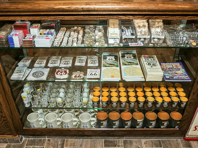 Take a piece of Route 66 home with you! These souvenirs are the next best thing to stealing a road sign.