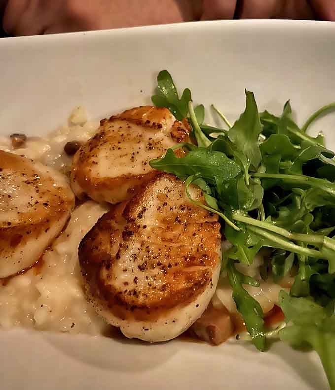 Golden-crusted perfection meets creamy risotto in a dish that'll make you understand what "melt in your mouth" really means.