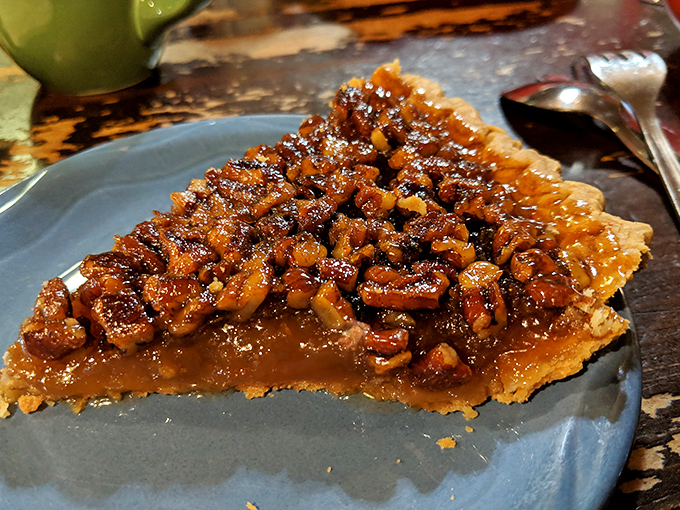 Pecan pie perfection: A glistening, nutty masterpiece that's worth every mile of the journey to Black Canyon City.