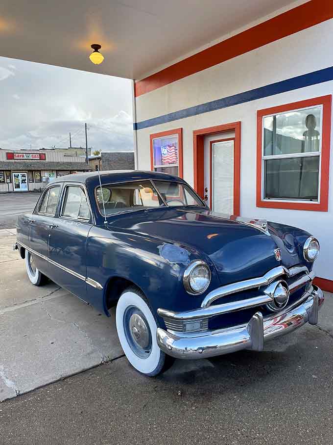 This beautifully maintained vintage automobile represents the kind of craftsmanship that made American cars legendary worldwide.