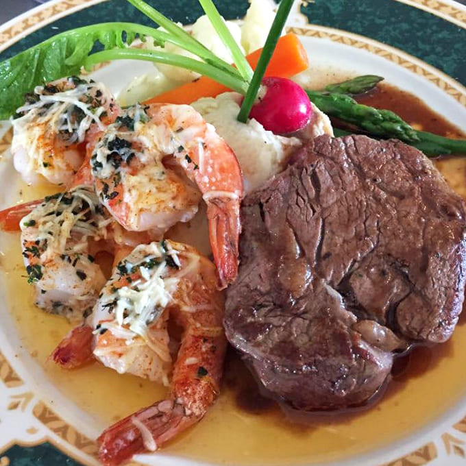 Behold the beef tenderloin with shrimp, a surf-and-turf combination that proves some partnerships are simply meant to be, like peanut butter and jelly for grown-ups.