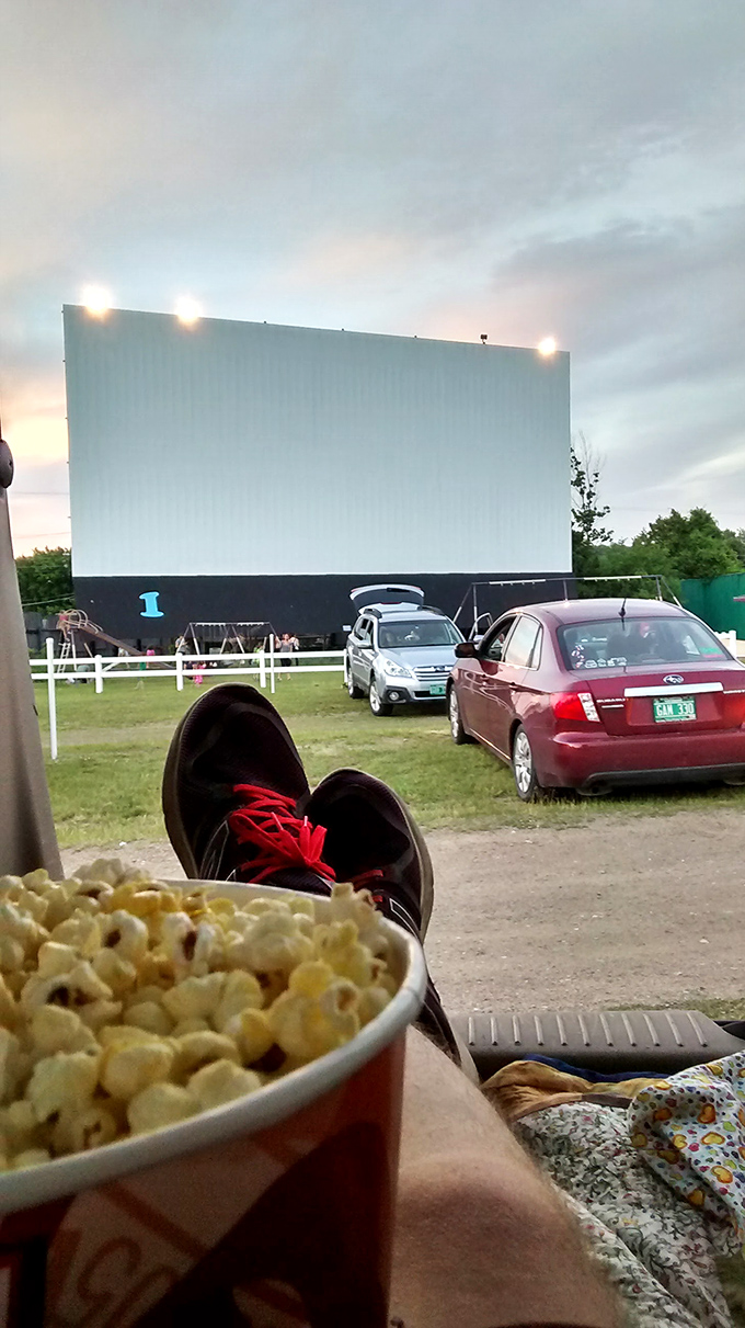 Nothing beats watching movies under the stars with a bucket of fresh, buttery popcorn balanced precariously on your lap.
