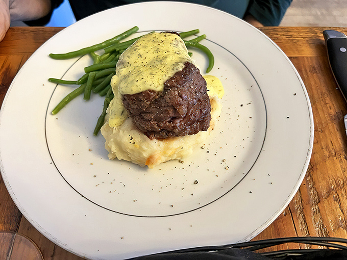 This isn't just steak &ndash; it's a masterpiece of culinary timing, with a perfect sear giving way to buttery tenderness.