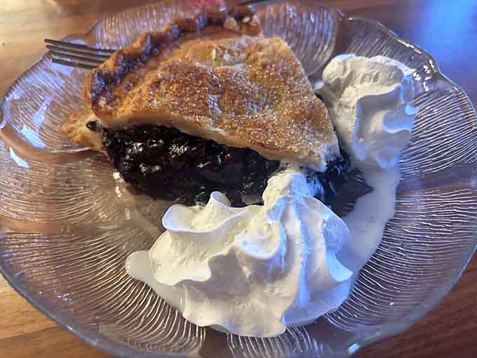 Behold the star of the show: wild Maine blueberries wrapped in buttery crust, basically edible happiness.