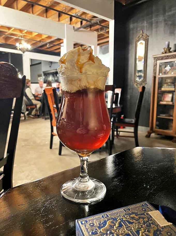 This isn't your grandmother's root beer float, unless your grandmother was a wizard with serious whipped cream skills.