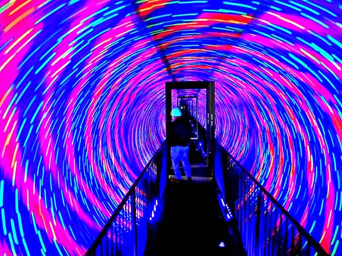 Step into the Vortex Tunnel and feel your balance betraying you. The floor is perfectly stable, but try telling that to your inner ear!