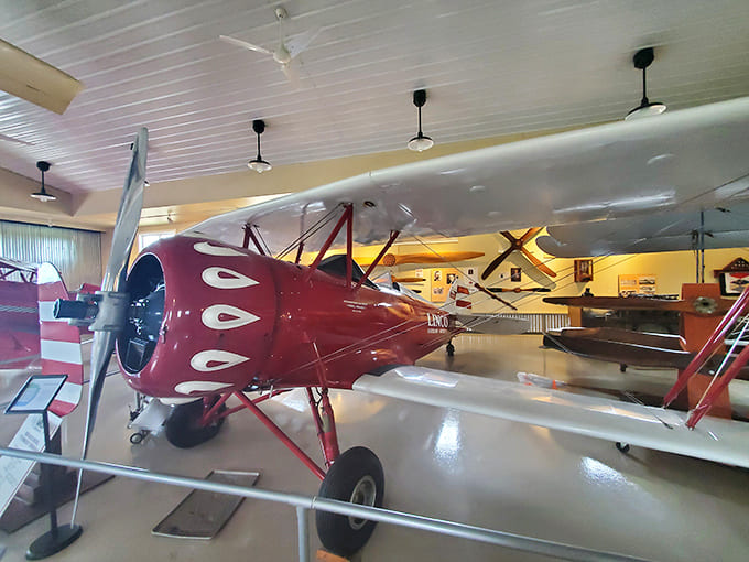 The elegant WACO Taperwing biplane showcases the perfect marriage of form and function &ndash; those wings weren't just pretty, they performed aerobatic magic.