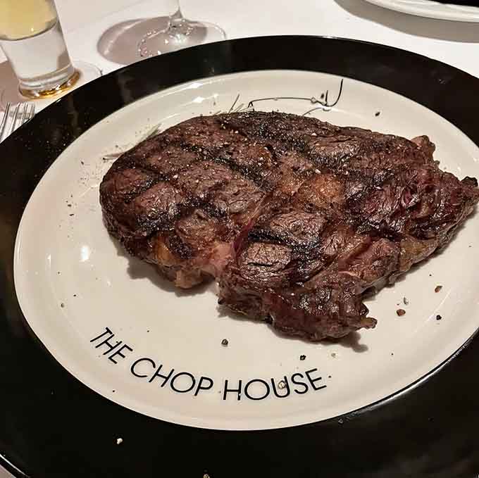 This isn't just a steak &ndash; it's a masterpiece of marbling and char that makes you want to frame it before devouring it.