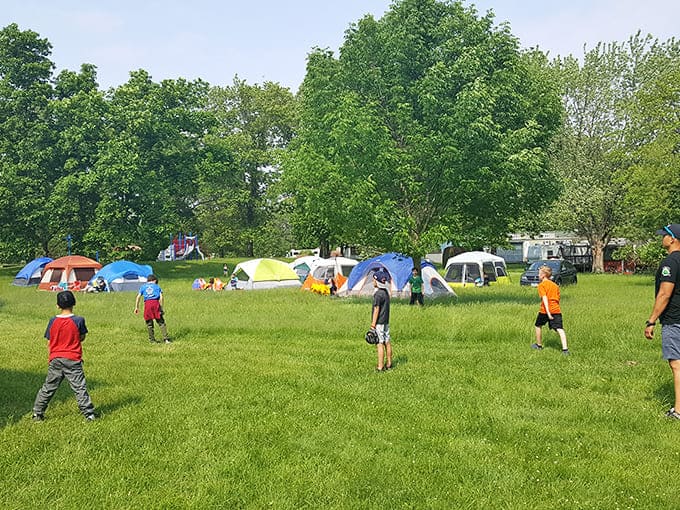 Kids discover that the best playground doesn't need batteries, just open space and imagination running wild.