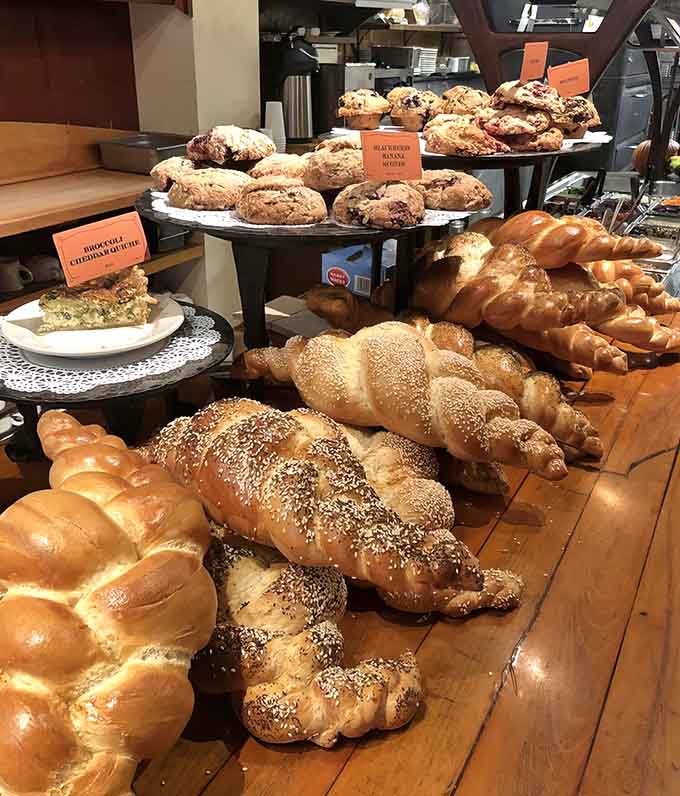 Fresh-baked pastries lined up like edible works of art, each one practically begging to be your next favorite indulgence.