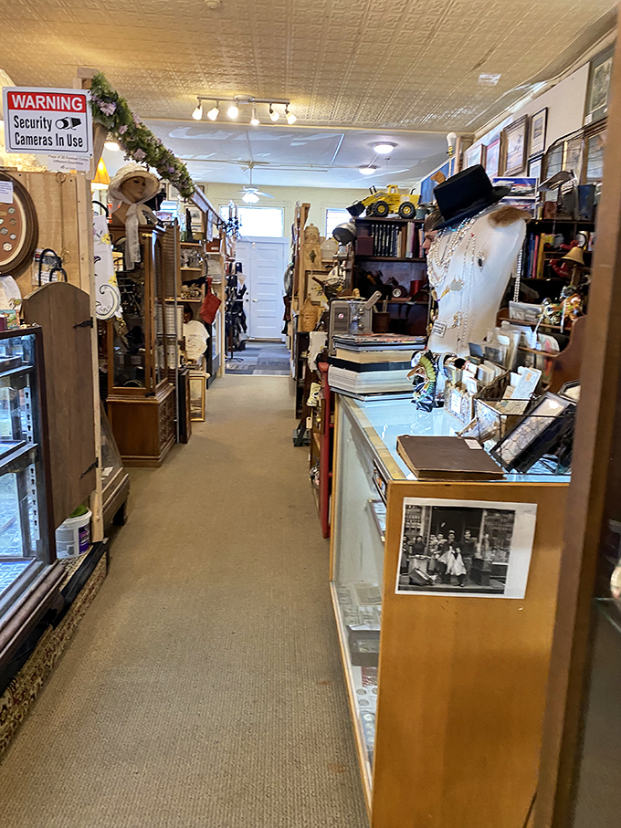 Narrow pathways create an adventure through history, where turning each corner might lead to your next great find.