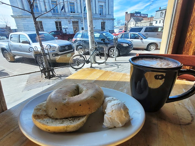 The perfect pair: a bagel that could make a New Yorker weep and coffee so good, it might just replace your morning alarm clock.