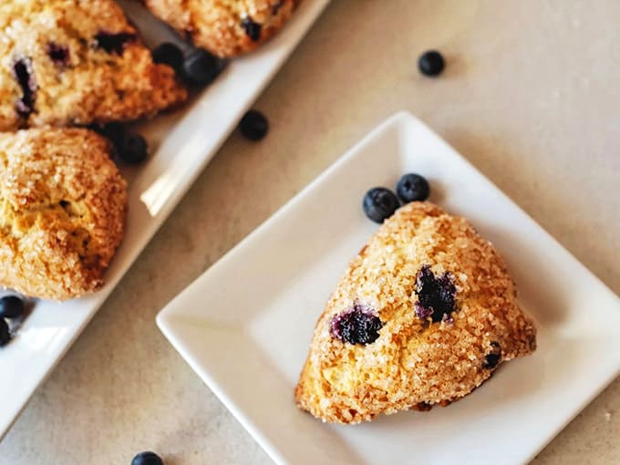 These aren't your average scones &ndash; each blueberry-studded triangle promises a perfect balance of tenderness and flavor.