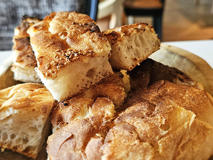 Crusty exterior, cloud-like interior &ndash; this freshly baked bread isn't just a side, it's the supporting actor that steals every scene.