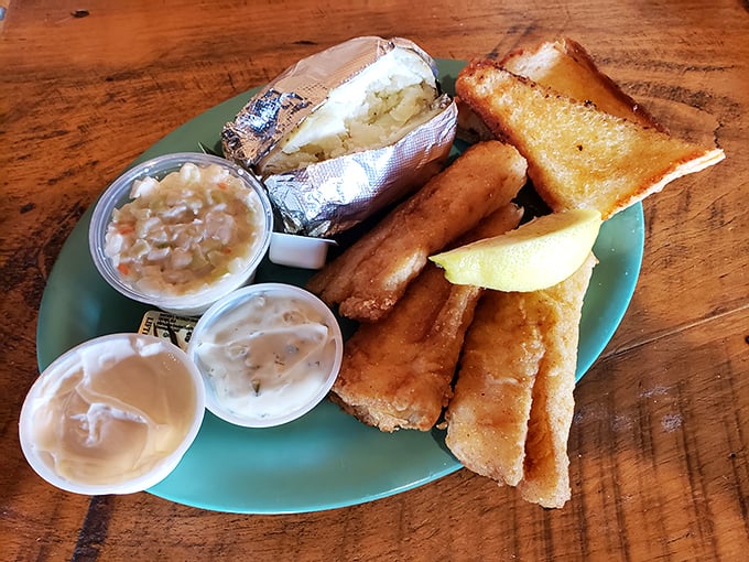 Golden-fried perfection on a plate &ndash; those fish fillets with all the fixings might just be the best catch in Wisconsin.