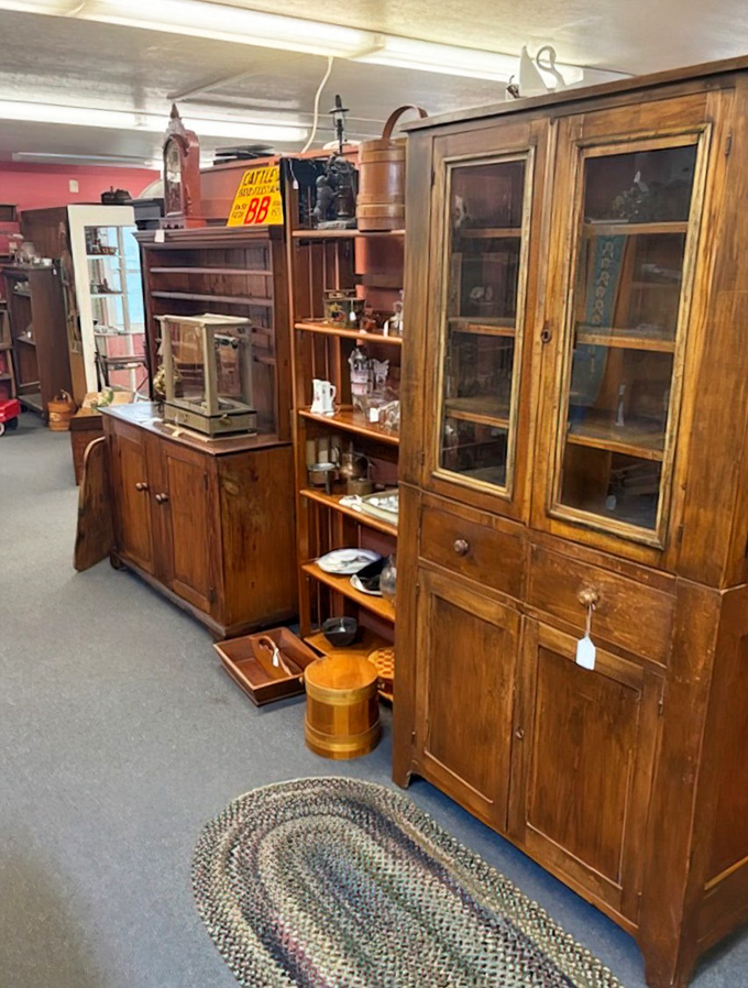 Solid wood furniture with the kind of craftsmanship that makes modern flat-pack assemblers weep. These pieces have survived longer than most marriages!