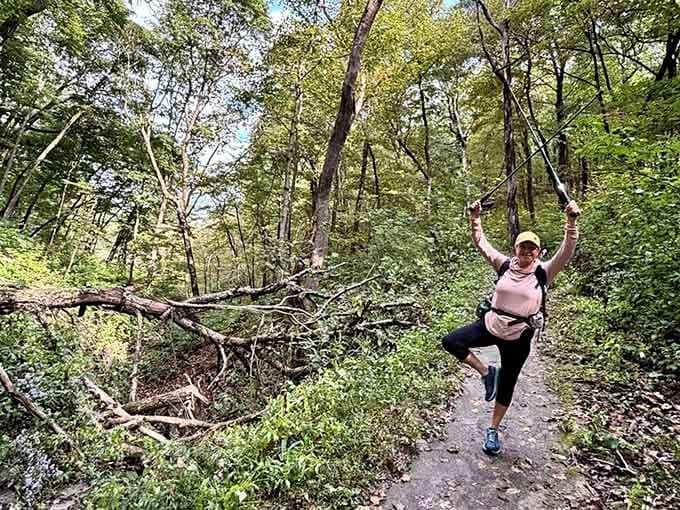 The trail offers moments of triumph and reflection, with scenic overlooks that reward your hiking efforts with breathtaking vistas.