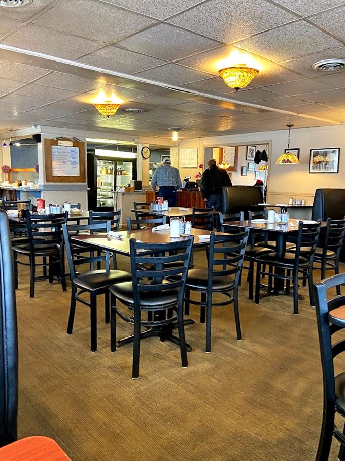 Step into a time machine of taste.Todd's interior whispers tales of countless satisfying meals and friendly chats.