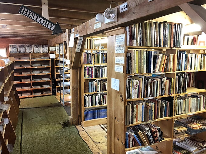 History buffs will lose themselves among shelves dedicated to America's past, with special emphasis on New England's rich heritage.