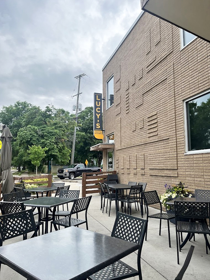 Outdoor seating Alfresco dining at its finest&mdash;where your breakfast comes with a side of fresh air and people-watching.