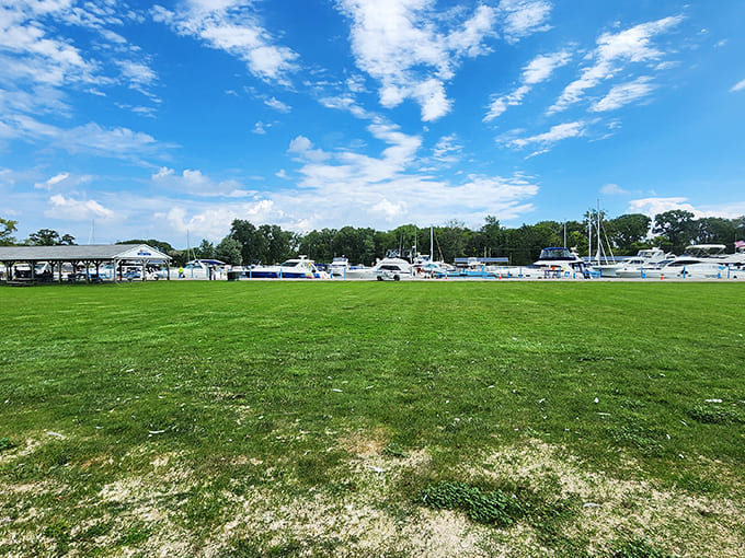 The marina area offers a perfect complement to beach time. From pebbles to sailboats, Kelleys Island knows how to do waterfront right.