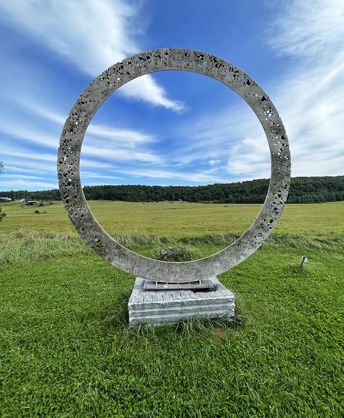Beam me up, Scotty! This cosmic circle looks like it's ready to transport you to a world where art and nature collide.