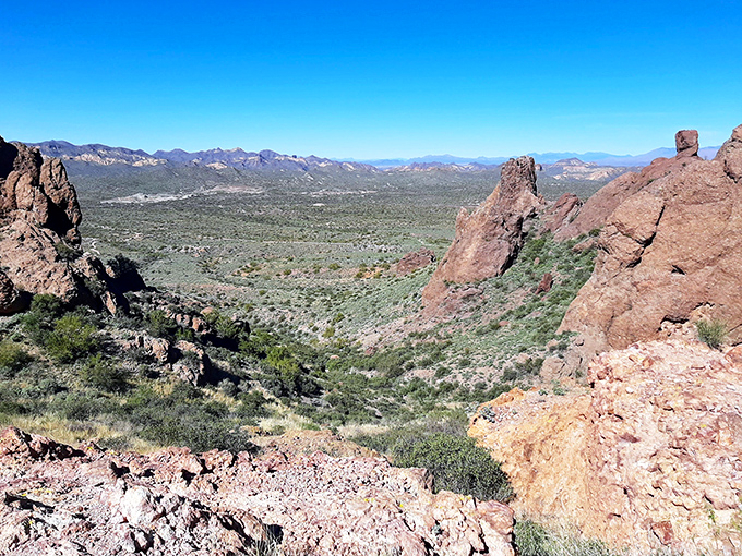 Nature's grand canvas unfolds before you &ndash; miles of untamed wilderness stretching to the horizon, reminding us how small we are in this magnificent world.