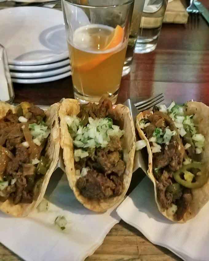 These aren't just any steak tacos &ndash; they're a revelation of tender beef, fresh toppings, and that indefinable something that makes you wonder why all Irish pubs don't serve them.