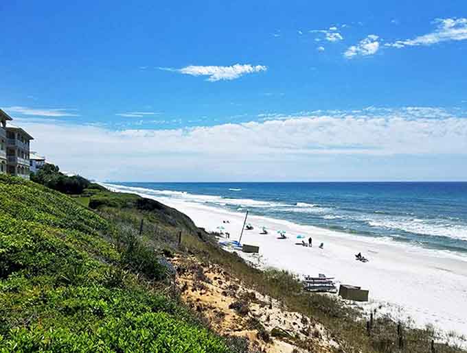 The beach: Sugar-white sand meets emerald waters in a color palette so perfect it seems digitally enhanced, but Mother Nature needs no filters here.
