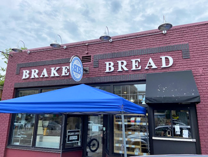 Carb lovers, rejoice! This brick-faced beauty is a sourdough sanctuary, where every loaf is a work of art and every bite is pure bliss.