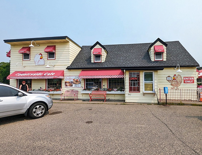 Red-checkered charm and home-cooked comfort. Peg's is like a warm hug from grandma, if grandma could feed an army.