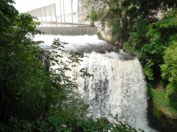 Hidden gem alert! Vermillion Falls tucked away in its gorge like nature's best-kept secret, waiting to be discovered.