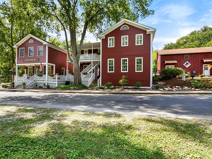 Blink and you might miss it! Elsah's quaint main street looks like it was plucked from a storybook about idyllic river towns.