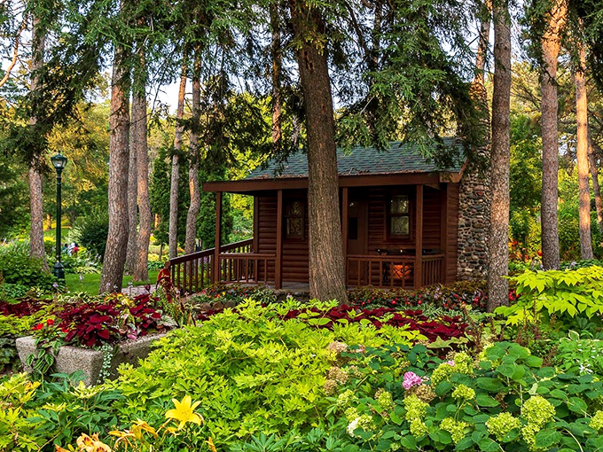 Flower power in full force! This riverside Eden puts on a show that would make even the most jaded bumblebee swoon.