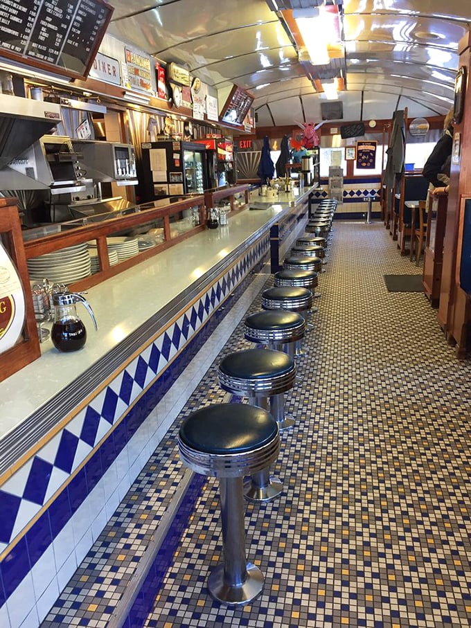 Nestled in the woods, this retro diner proves that even lumberjacks appreciate a good milkshake and some nostalgia.