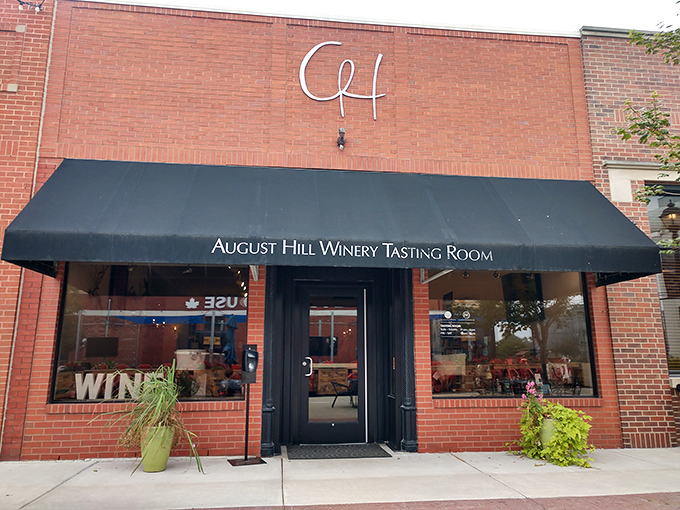 Sip and savor: August Hill Winery's tasting room invites visitors to discover award-winning Illinois wines in a sophisticated yet welcoming atmosphere.