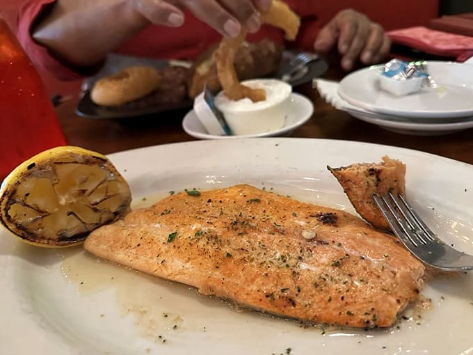 This baked trout with its charred lemon proves Turk's doesn't just do pork, they respect all proteins equally.