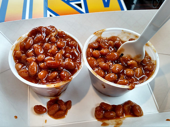 Beans so good they deserve their own fan club, swimming in sauce that's basically liquid happiness.