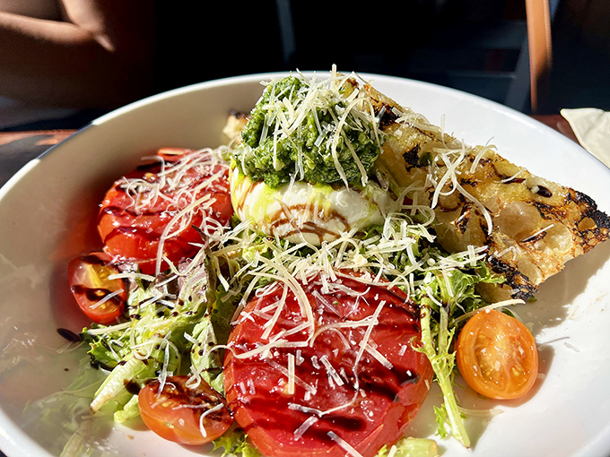 The legendary pesto salmon &ndash; a Vermont twist on Italian classics that'll have you planning your next visit before you've finished the first bite.