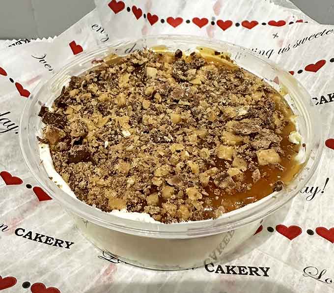 Caramel and toffee conspire together in this dessert that makes you reconsider your relationship with spoons.