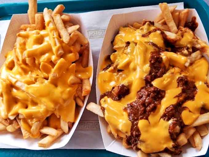 Two glorious mountains of cheesy goodness, because sometimes one order just isn't enough to satisfy your soul.