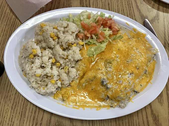 Chicken Enchiladas: These aren't just enchiladas &ndash; they're edible love letters, smothered in a sauce that's been perfected over countless mornings in a steamy kitchen.