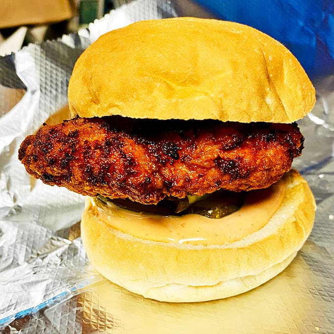 Crispy meets juicy in Motz's chicken sandwich &ndash; a golden-brown masterpiece that proves their talents extend beyond beef.