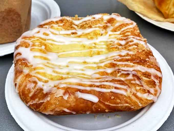 Layers upon layers of buttery pastry cradle sweet cream cheese filling &ndash; this danish is what breakfast dreams are made of.